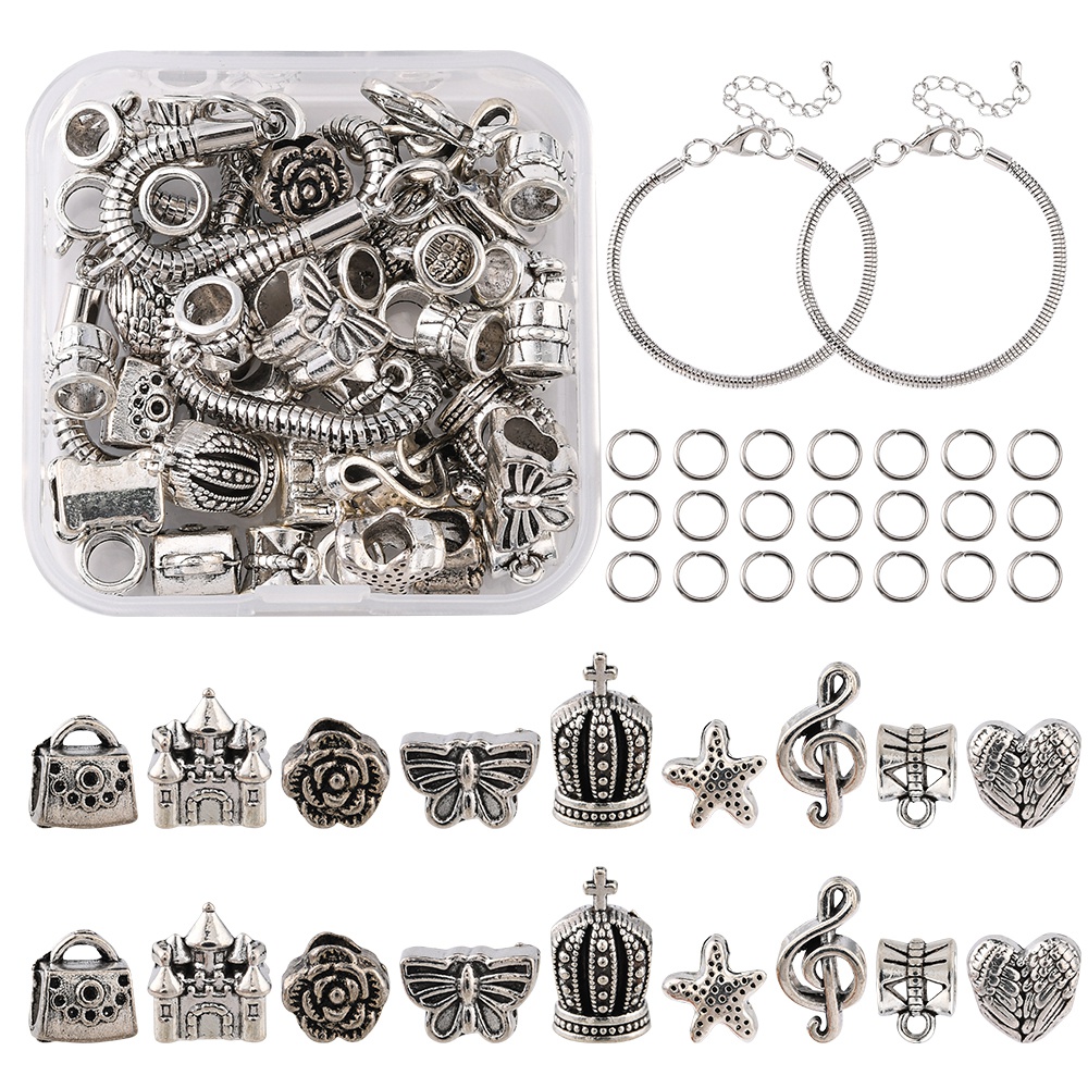 Diy Beads Craft Jewelry Making Including Alloy Beads Dangle Charms ...