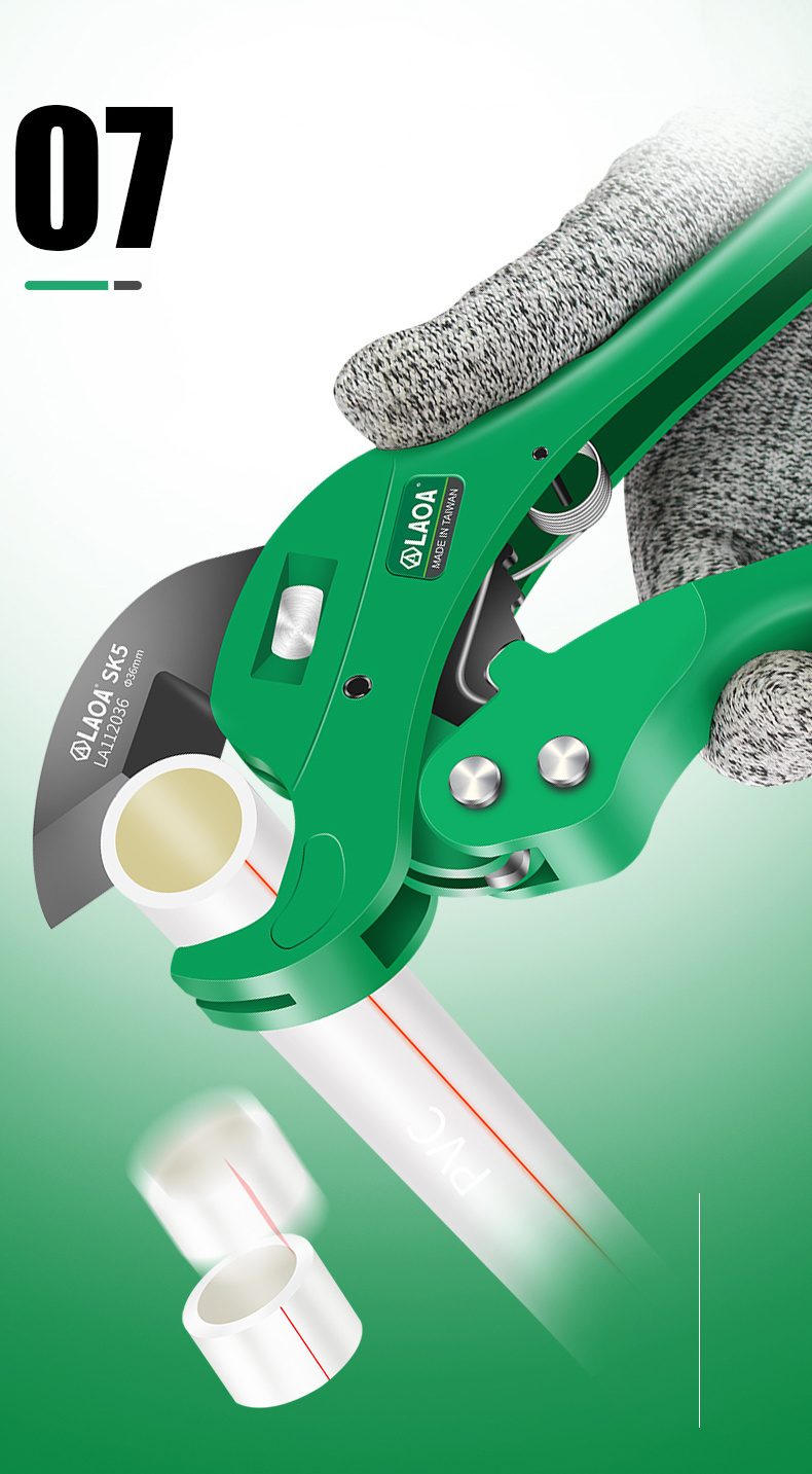 Sk5 Ratchet Scissors Cut Pvc/pe/ve Pipes Hoses Ease! - Temu
