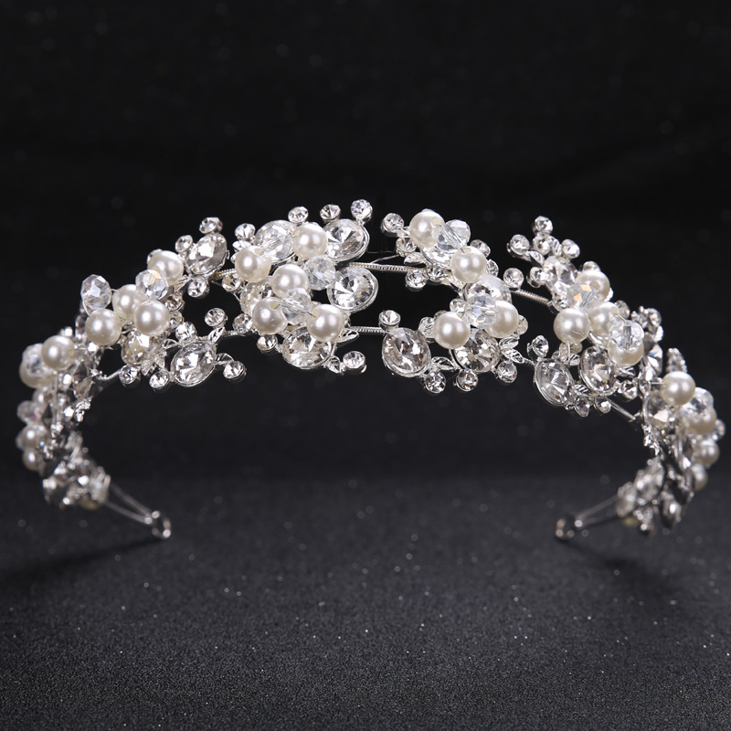Faux Pearl Headband Tiaras Crowns Women Bride - Temu Netherlands