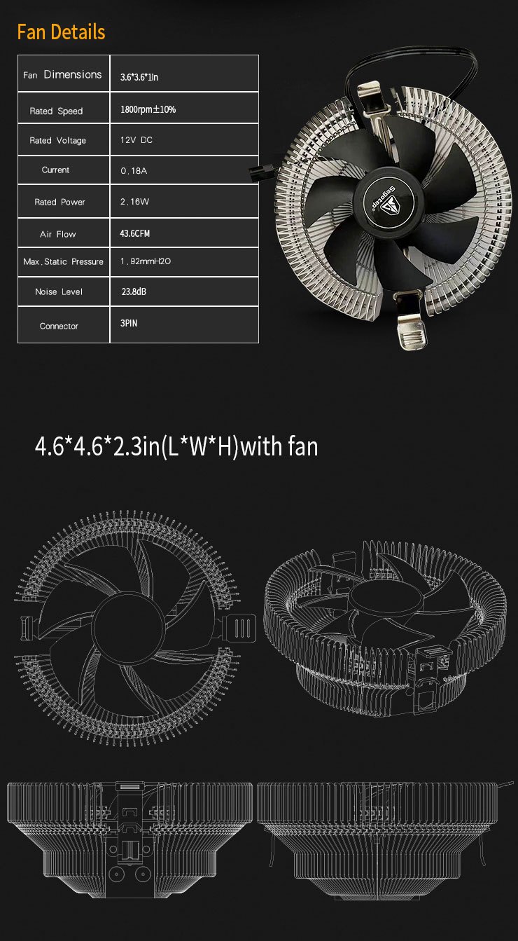 Cpu Fan Aluminum - Temu