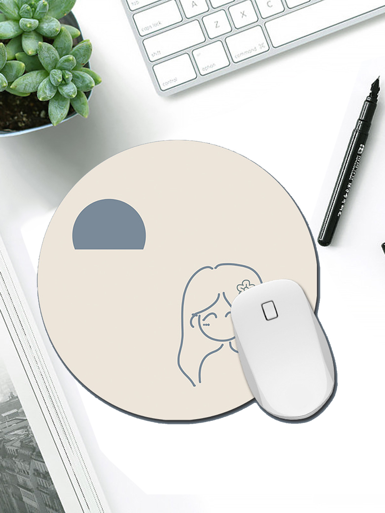 cartoon cute round thickened office computer desktop mouse - Temu Australia