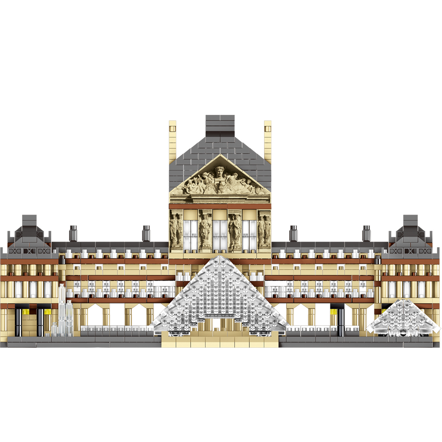 Louvre Building Blocks Set Classical Architectural Blocks - Temu