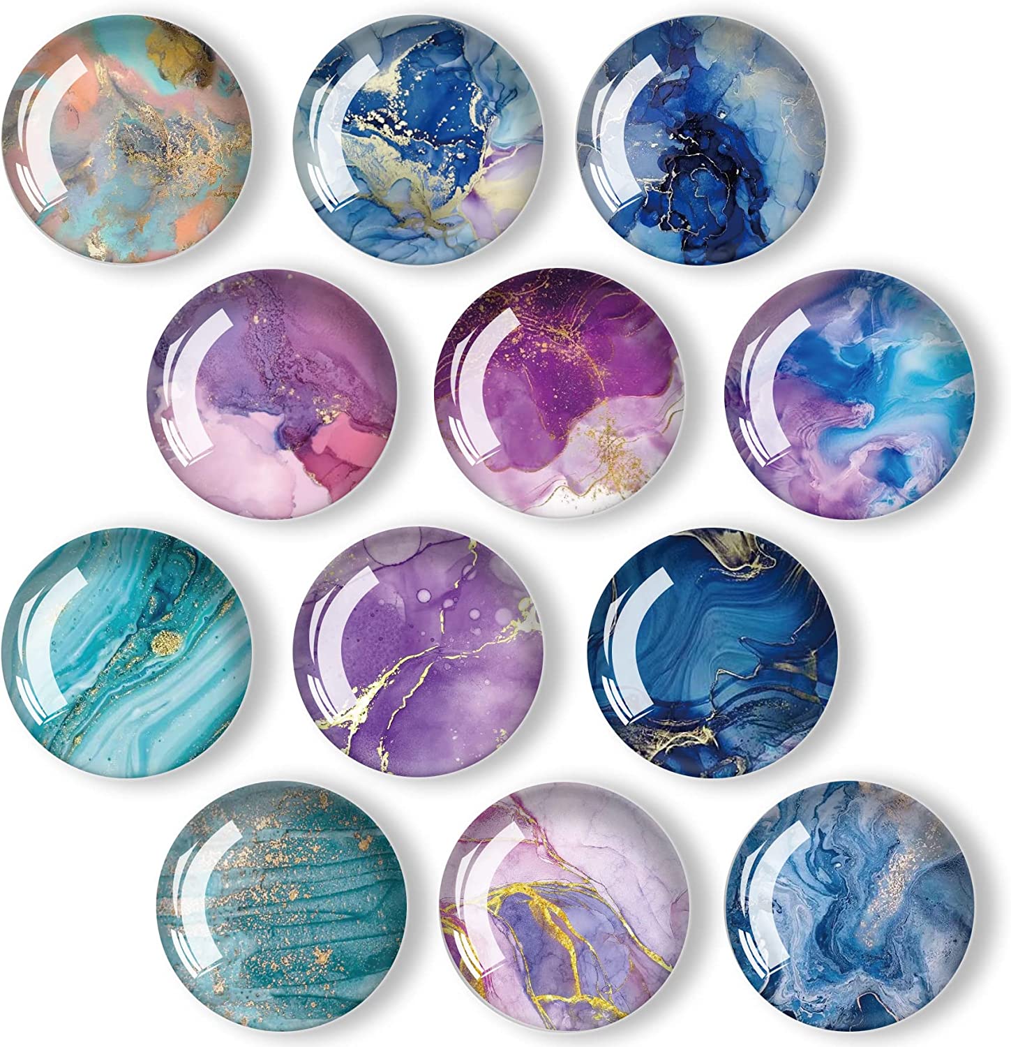 Marble Crystal Glass Magnetic Refrigerator Magnets Crafts - Temu United