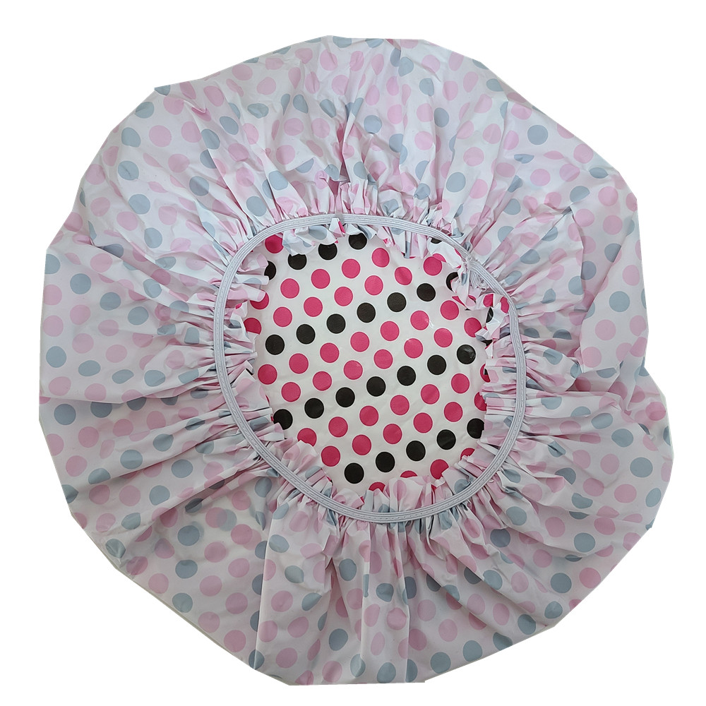 Shower Caps Waterproof Reusable Comfortable Elastic Band Patterns Pvc Shower Hat | Temu Temu ...