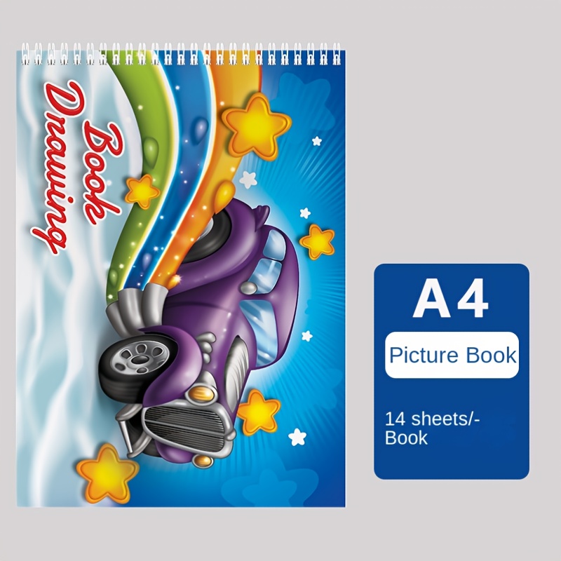 A4 Coil Drawing Book Hand Painting Doodle Book Blank | Shop Now For ...
