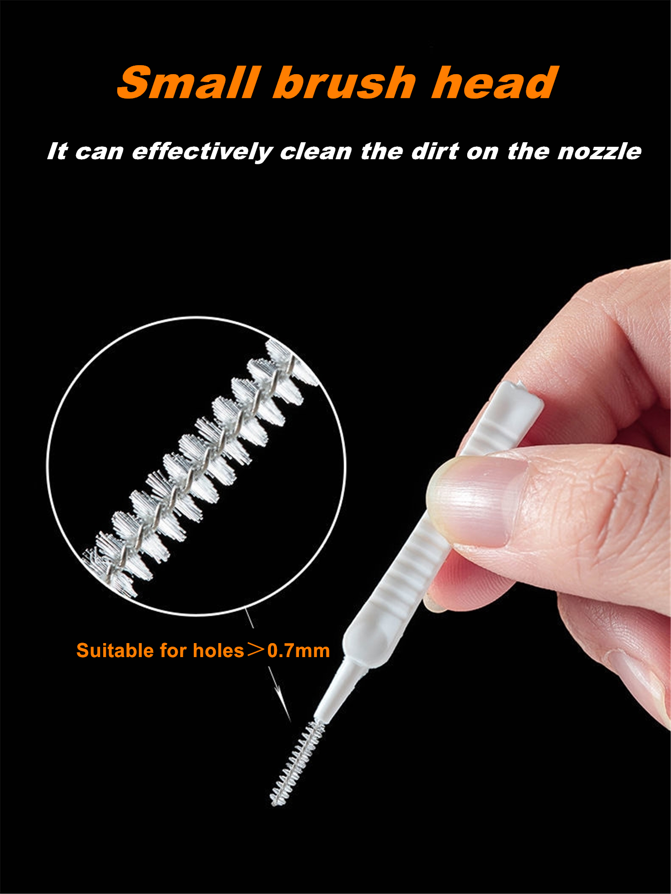 10pcs shower nozzle cleaning brush anti clogging mini shower head ...