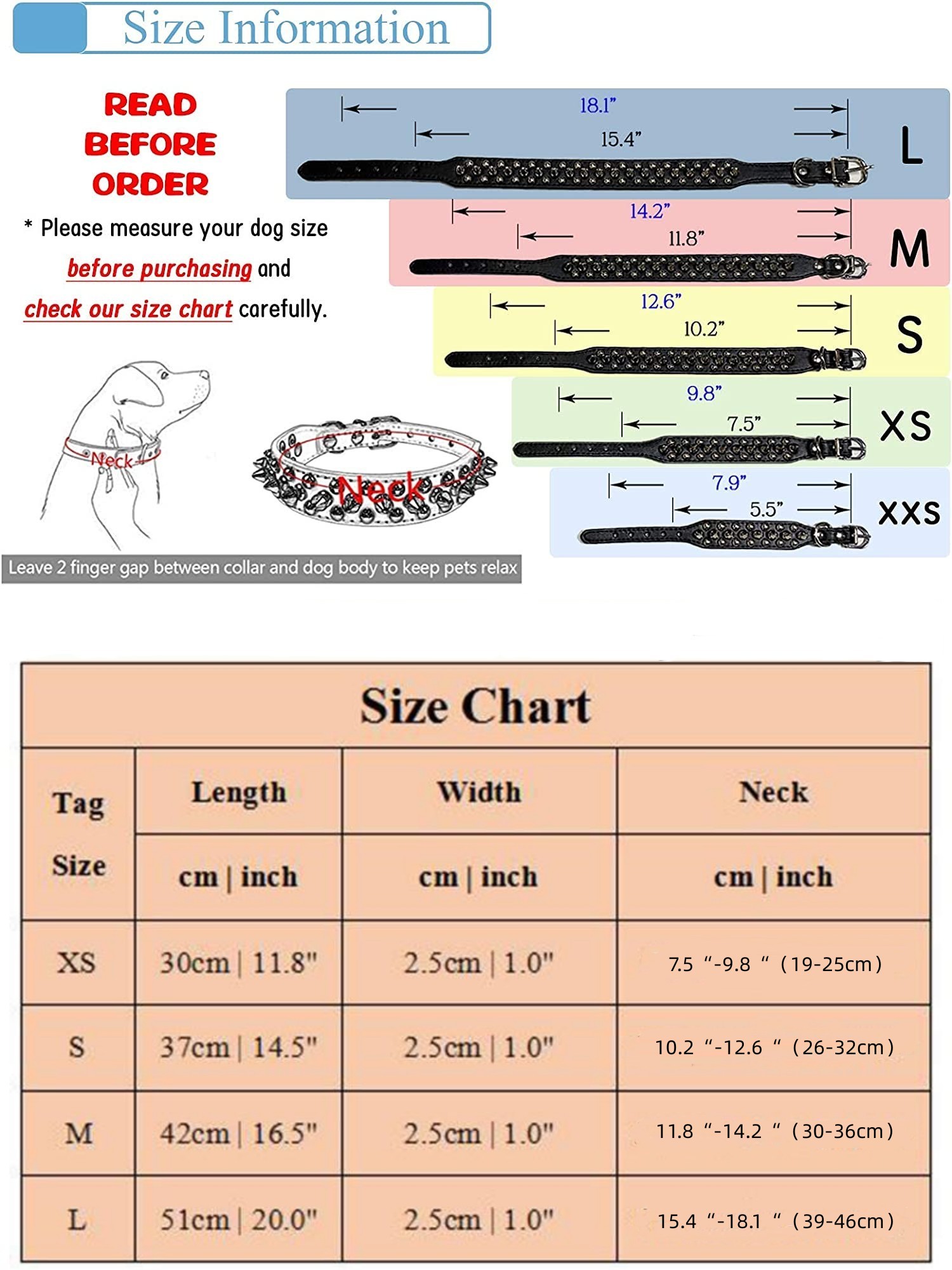 Spiked Dog Collar Adjustable Anti bite Rivet Pet Collar - Temu