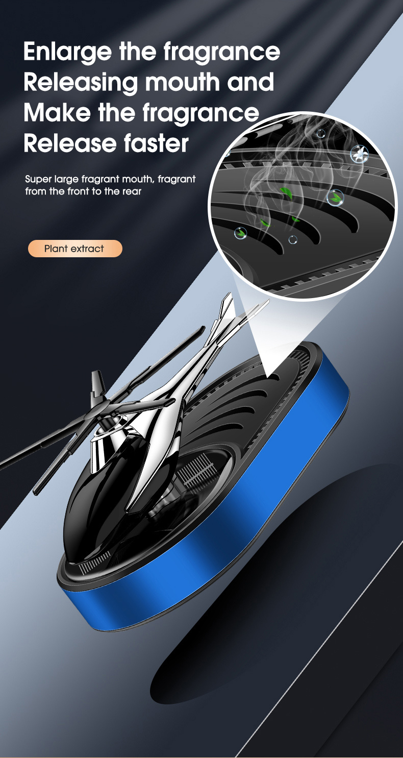 Helicopter Car Aromatherapy Solar Rotating Car Perfume Car - Temu Canada