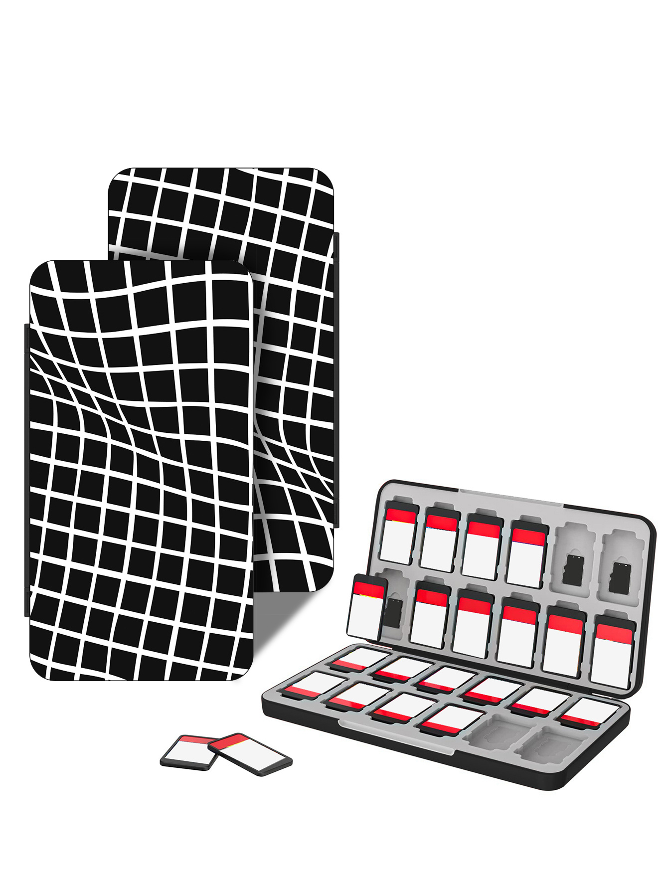 24 In 1 Silicone Hard Shell Game Card Case With Magnetic Closure For ...