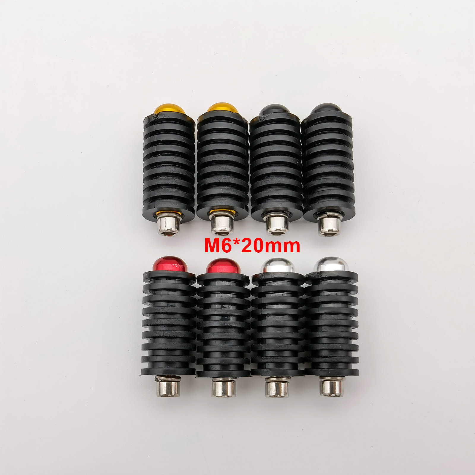 M6 Universal Motorcycle Footrest Rearset Foot Rest Foot Gear Shift Peg ...