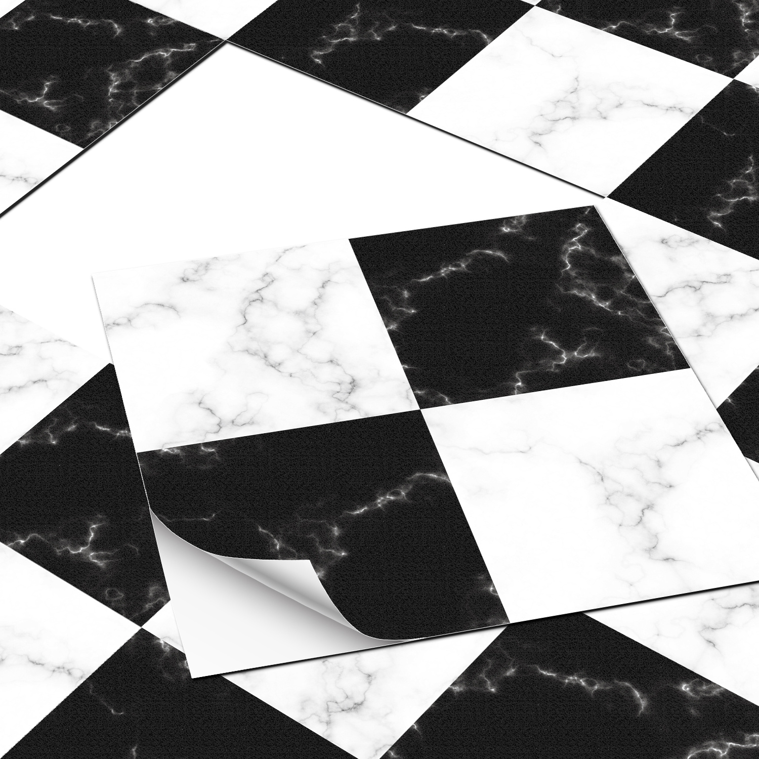 Vinyl Kitchen Tile Stickers Marble Style Peel Stick Home - Temu Australia