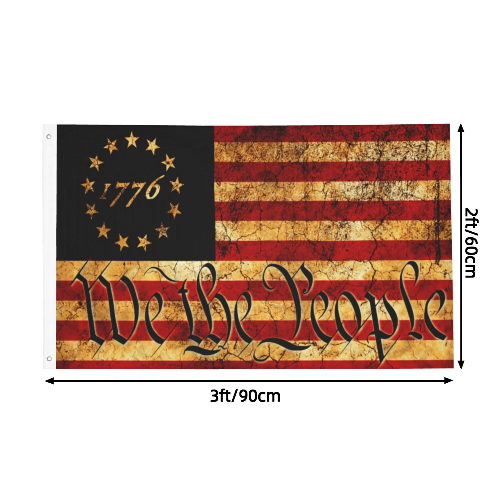 American Flag 1776 Vertical