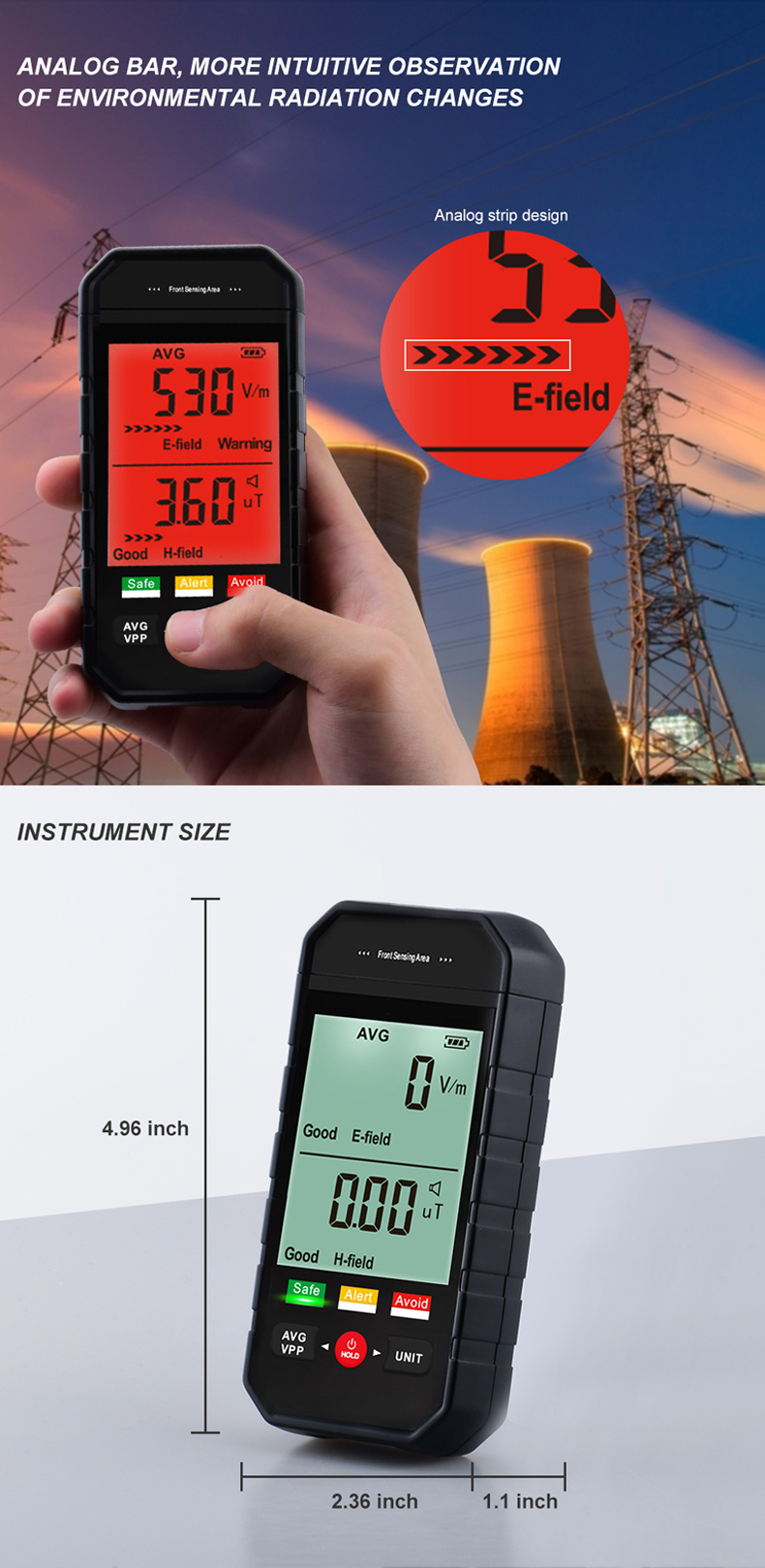 Et925 Emf Meter Electromagnetic Field Detector - Temu Australia