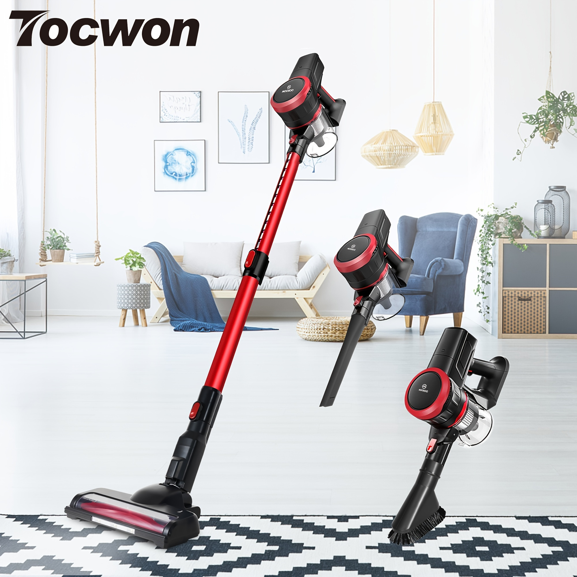 4-in-1 Lightweight Vacuum Cleaner, Easy Switch To Handheld Vacuum For ...