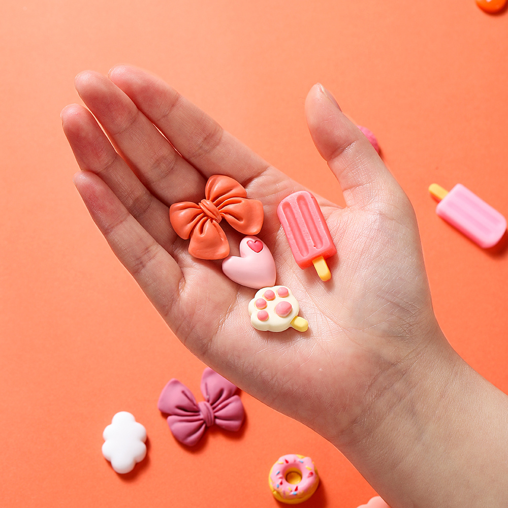 diy resin decoration heart m beans mini food cream - Temu Australia