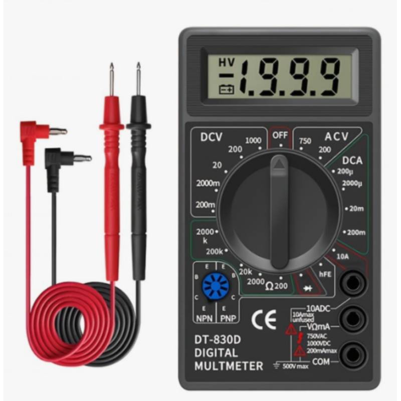 1pc Digital Multimeter Voltmeter Battery Voltage Multi Tester Ac Dc 750 ...