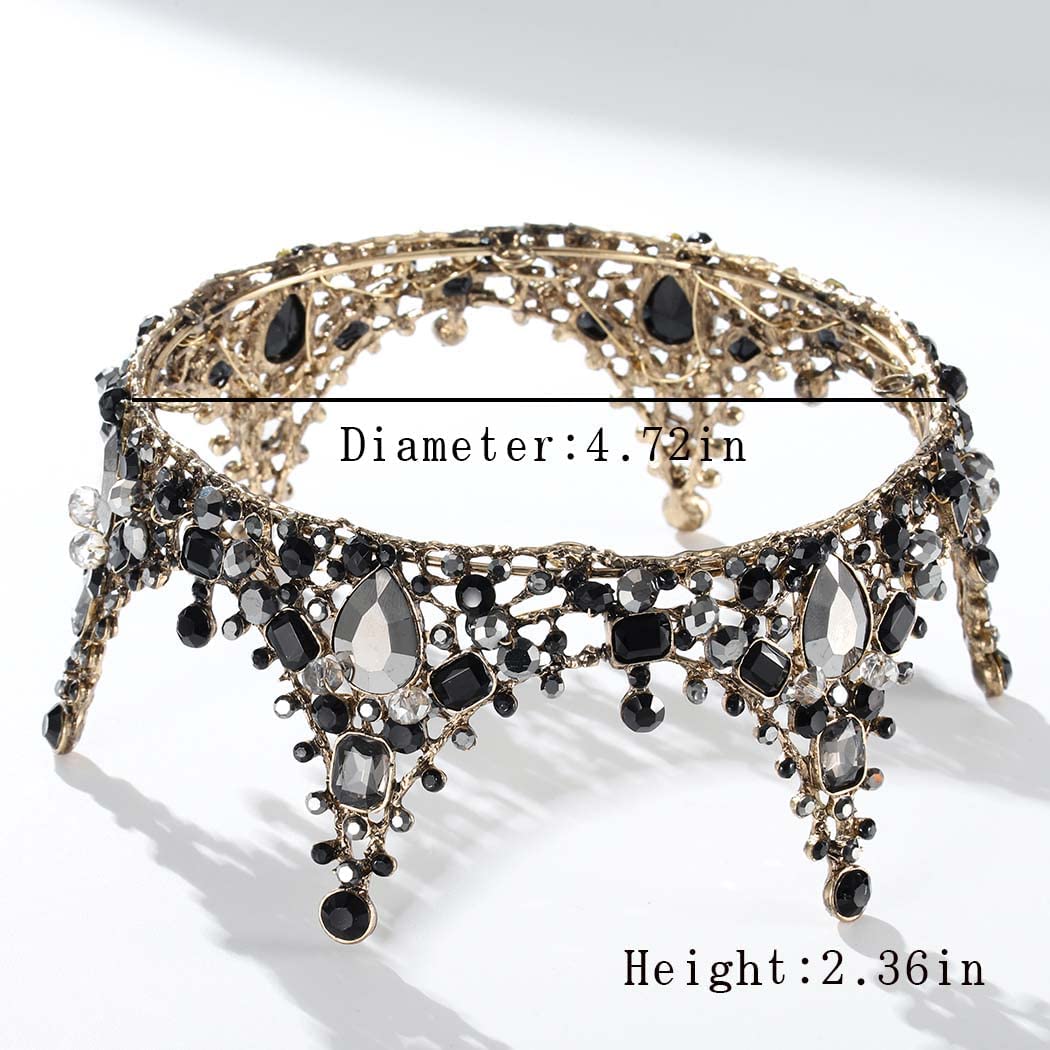 Vintage Gothic Tiaras Crowns Crystal - Temu Ireland