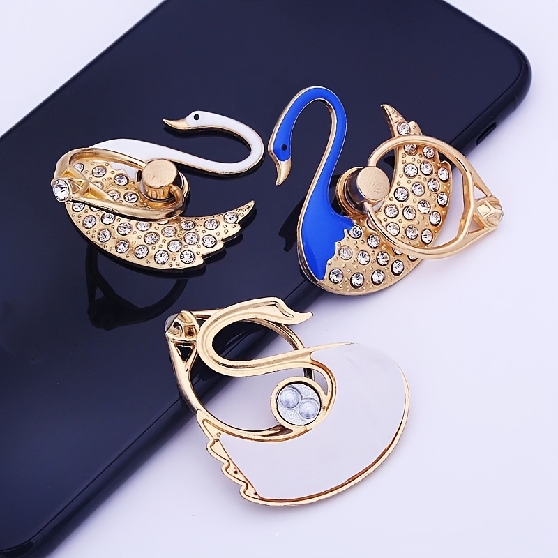 Swan Mobile Phone Golden Ring Holder Bracket Removable - Temu United ...