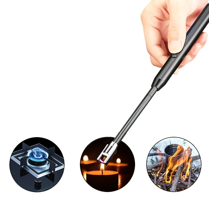 Lighter Electric Lighter Rechargeable Arc Usb Candle Lighters Flexible ...