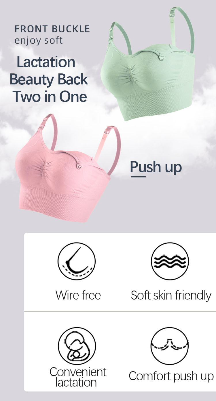 Maternity Breastfeeding Nursing Bras Breathable Front Buckle Temu