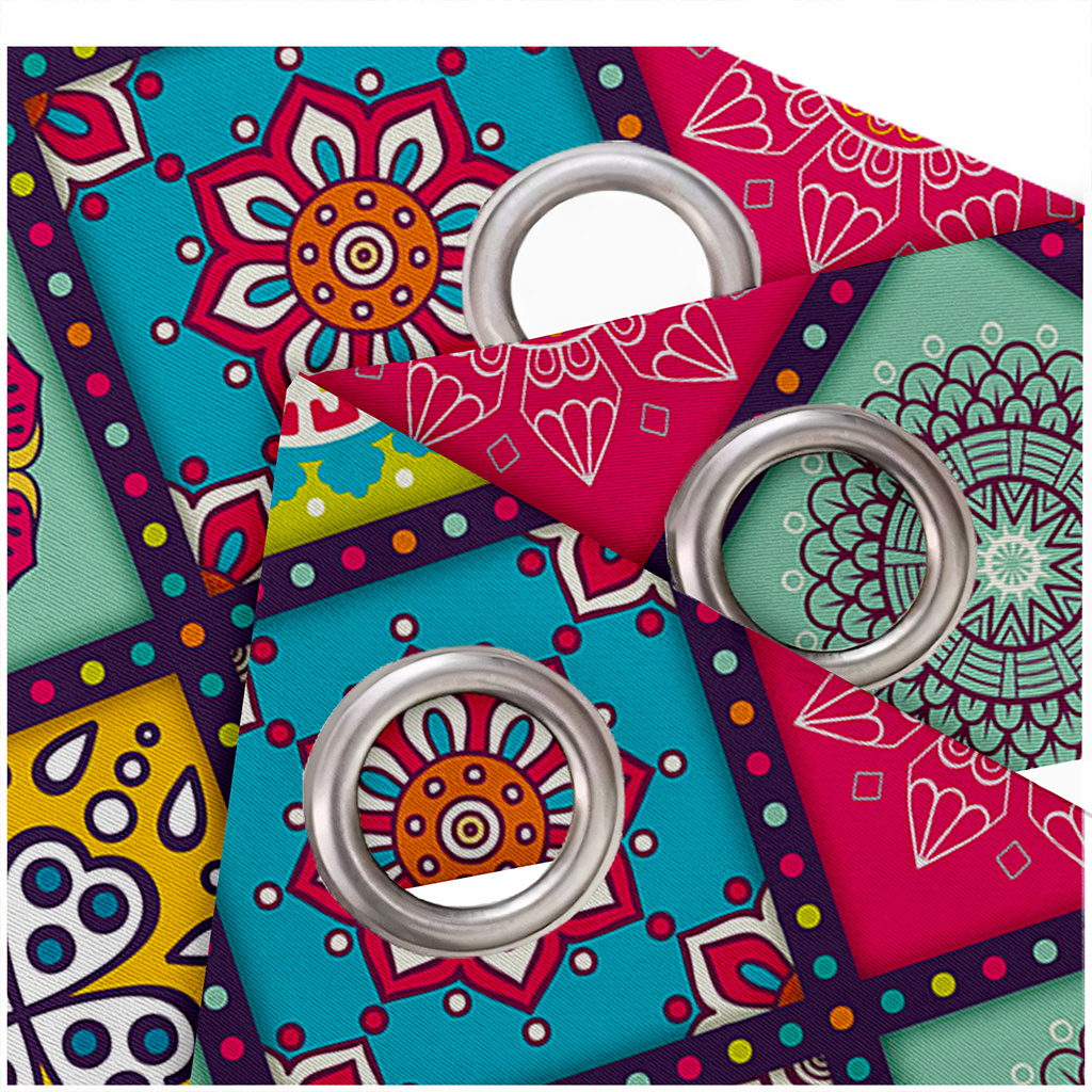 Bohemian Multifunctional Curtains Eyelet Rod Use Decorative - Temu United