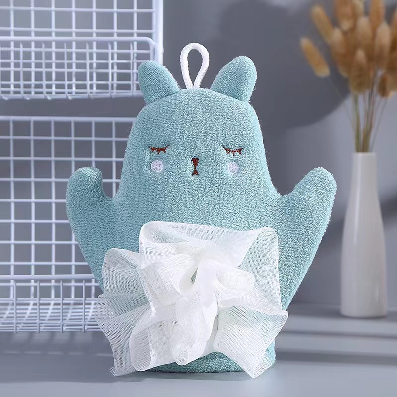 Cute Cartoon Bath Scrub Towel Skin Friendly Soft And Comfortable Body ...
