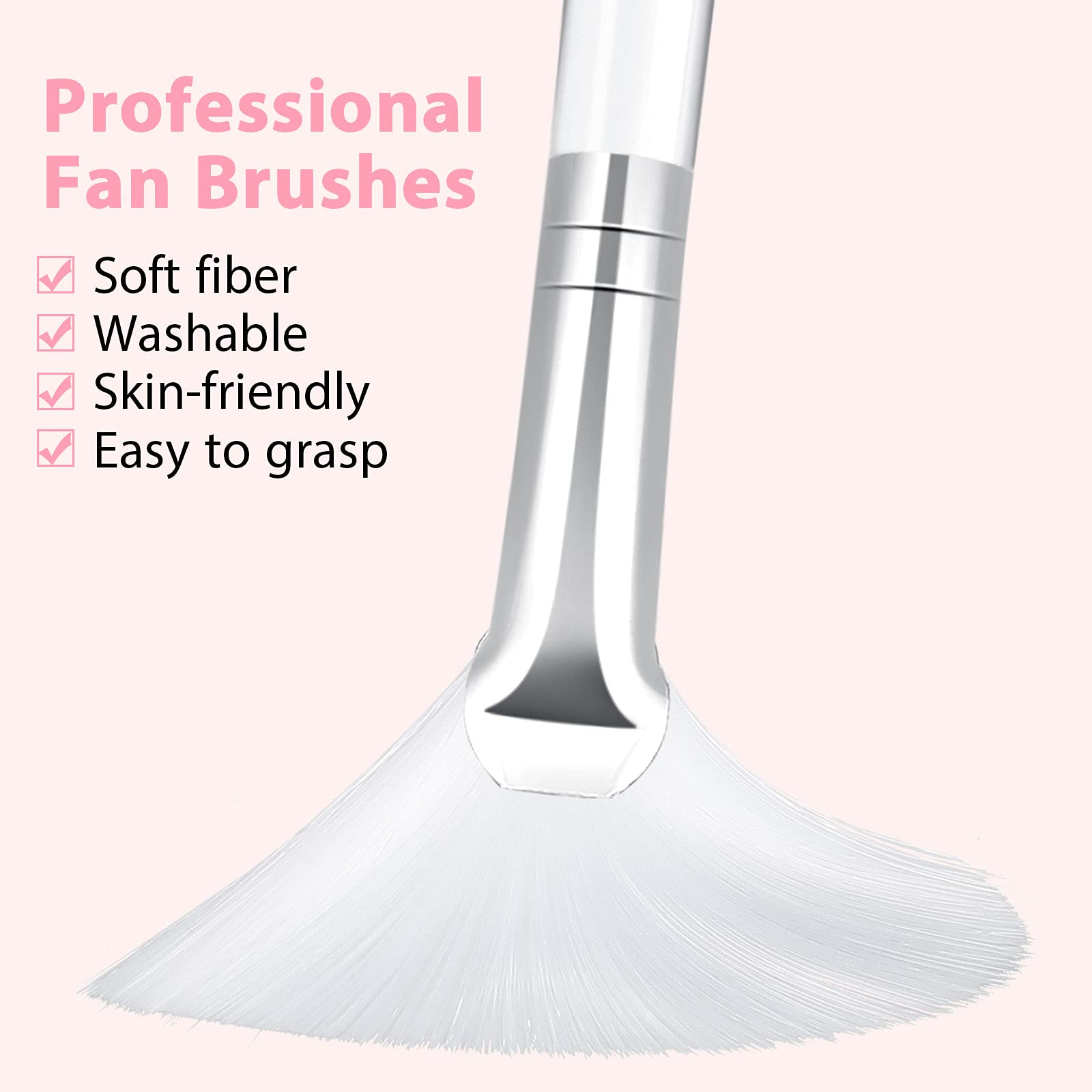 Fan Brushes Facial Applicator Brush Soft Fan Brushes Acid - Temu