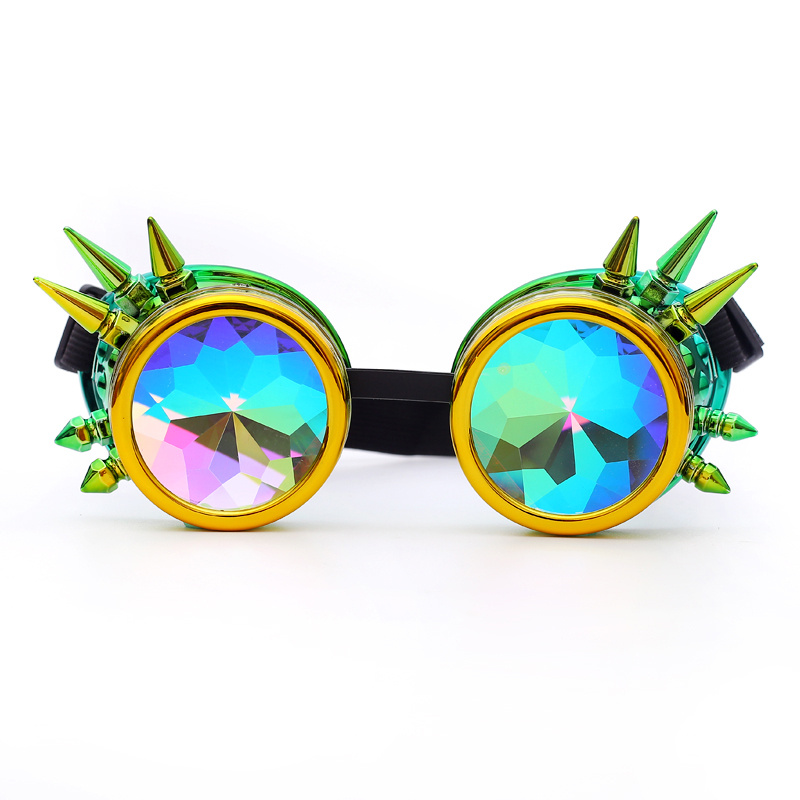 Colorful Two color Gradient Steampunk Kaleidoscope Goggles - Temu