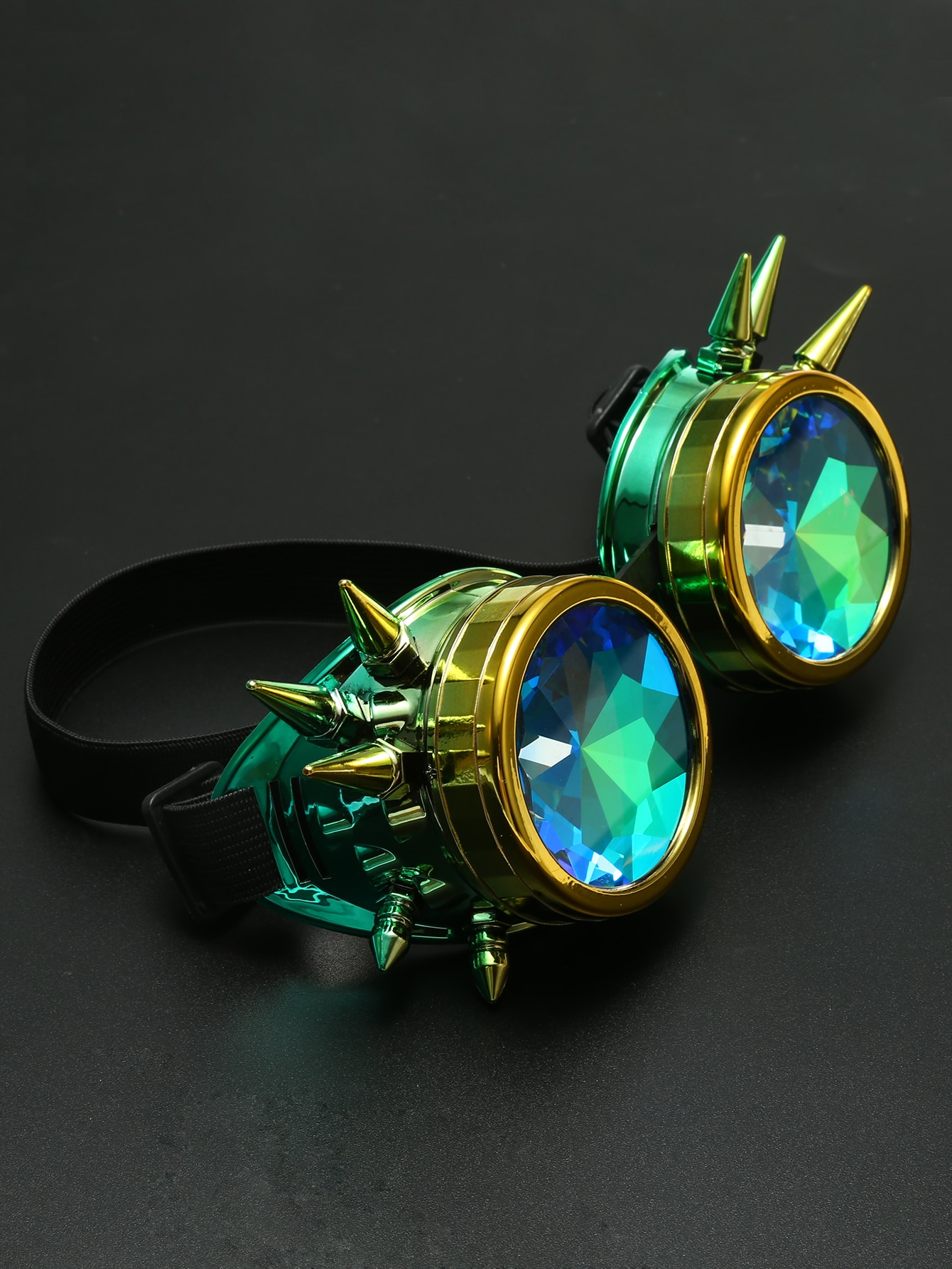 Colorful Two color Gradient Steampunk Kaleidoscope Goggles - Temu