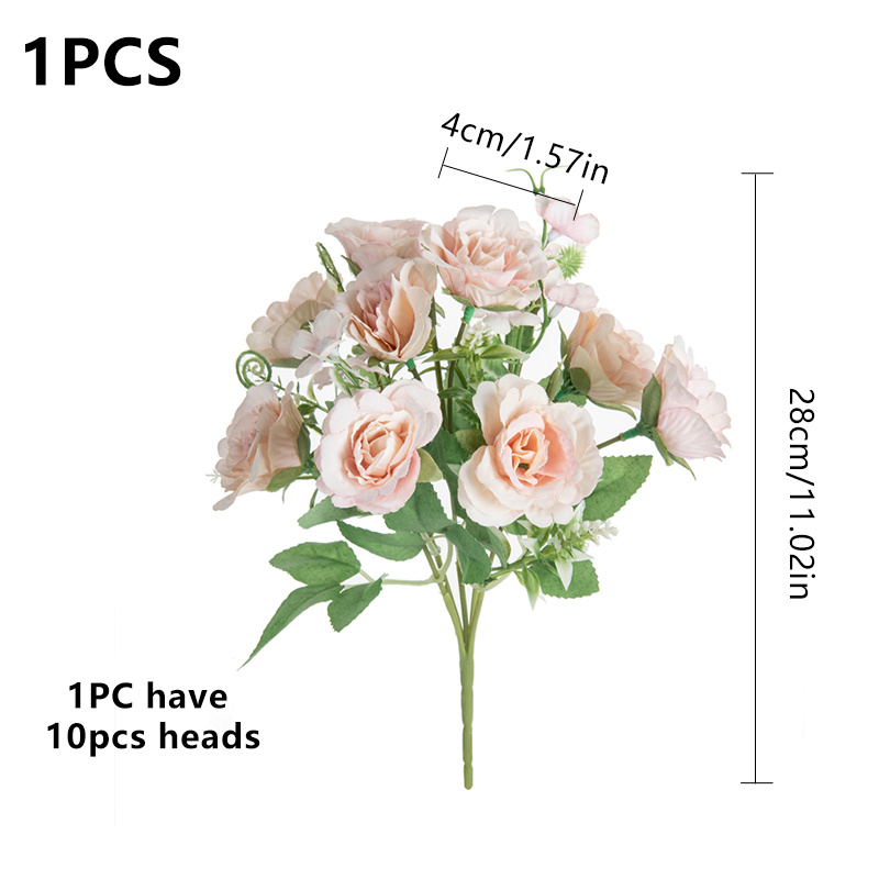 1pc, Simulated Rose Bouquet, Wedding Celebration, Living Room, Table ...