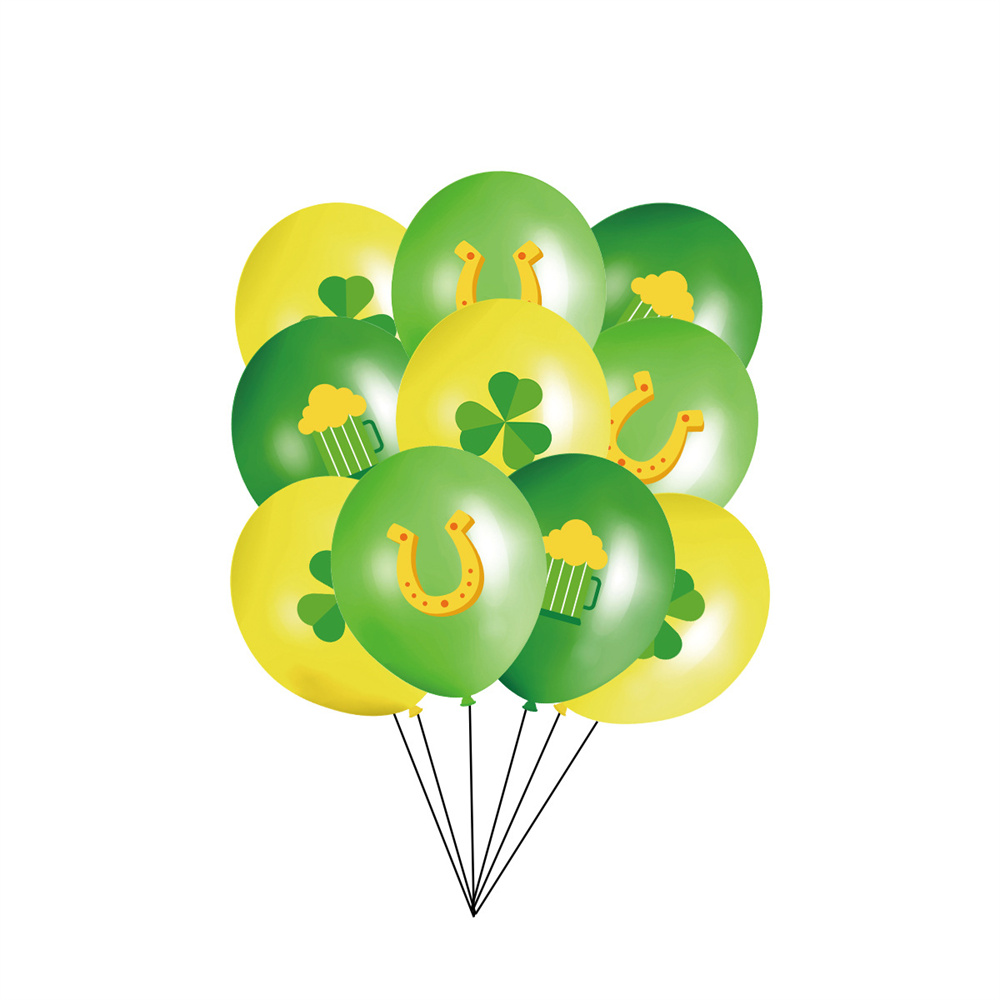 Irish Theme Balloon Set, St. Patrick's Day Atmosphere Scene Arrangement ...