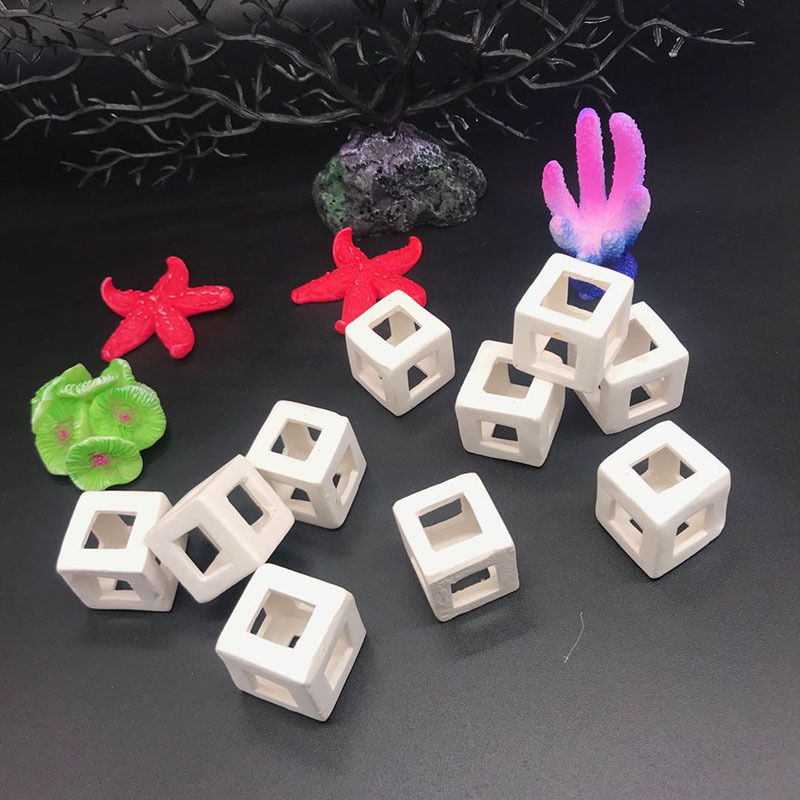 Aquarium Fish Tank Decorative Ceramic Ornament Fish Hiding Cave Shelter ...