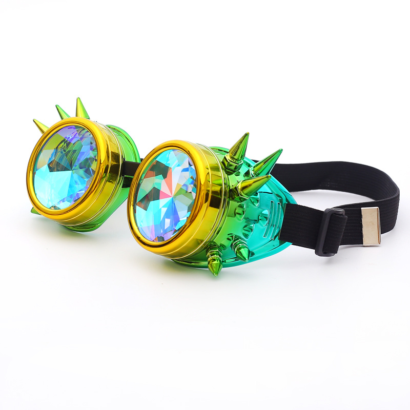 Colorful Two color Gradient Steampunk Kaleidoscope Goggles - Temu
