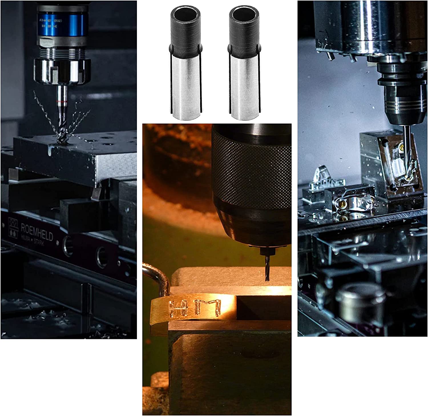 3pcs High Carbon Steel Collet Die Grinder Chuck Driver Adapter 1 4 To 1 ...