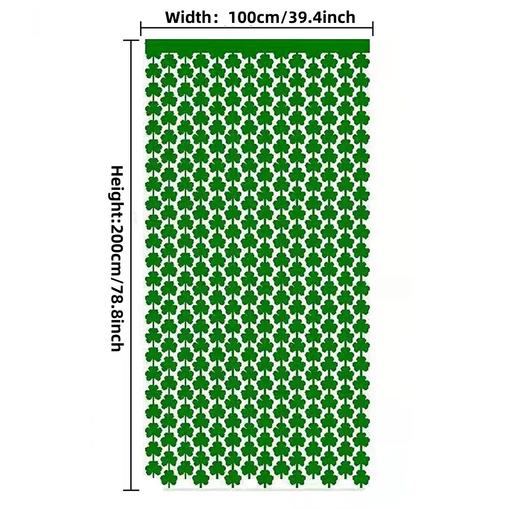 Day Shamrock Clover Curtain Day - Temu Ireland