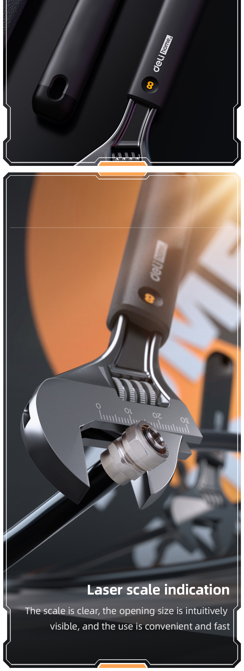 Adjustable Wrench Stainless Steel Universal Spanner - Temu United