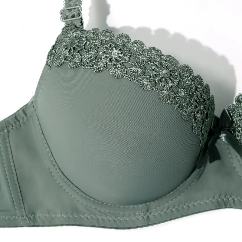 Contrast Lace Push Bras Comfy Breathable Intimates Bra Temu