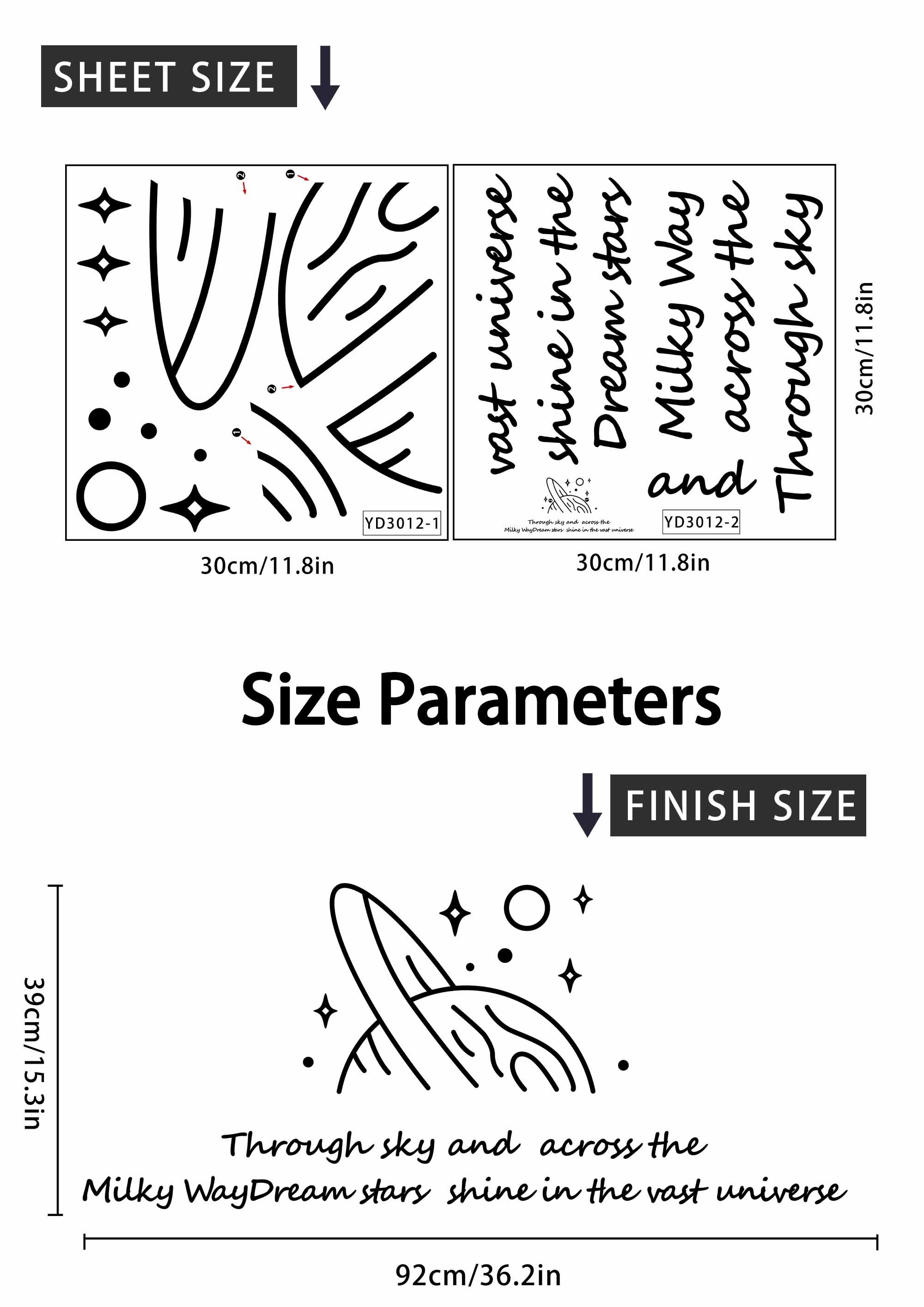 Background Wall Sticker Living Room Creative Romantic - Temu Australia