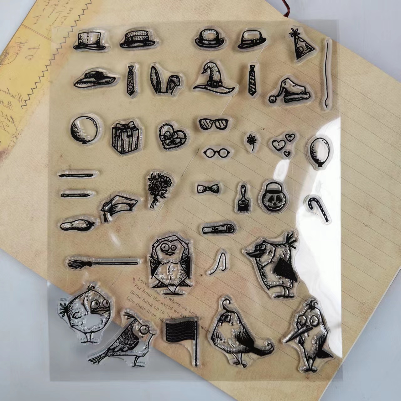 Teapot Bird Vintage Clear Stamps Diy Embossed - Temu Norway