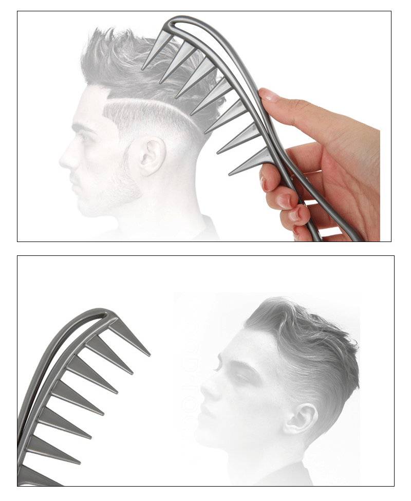 Wide Tooth Detangling Comb Vintage Oil Head Hair Styling - Temu Australia