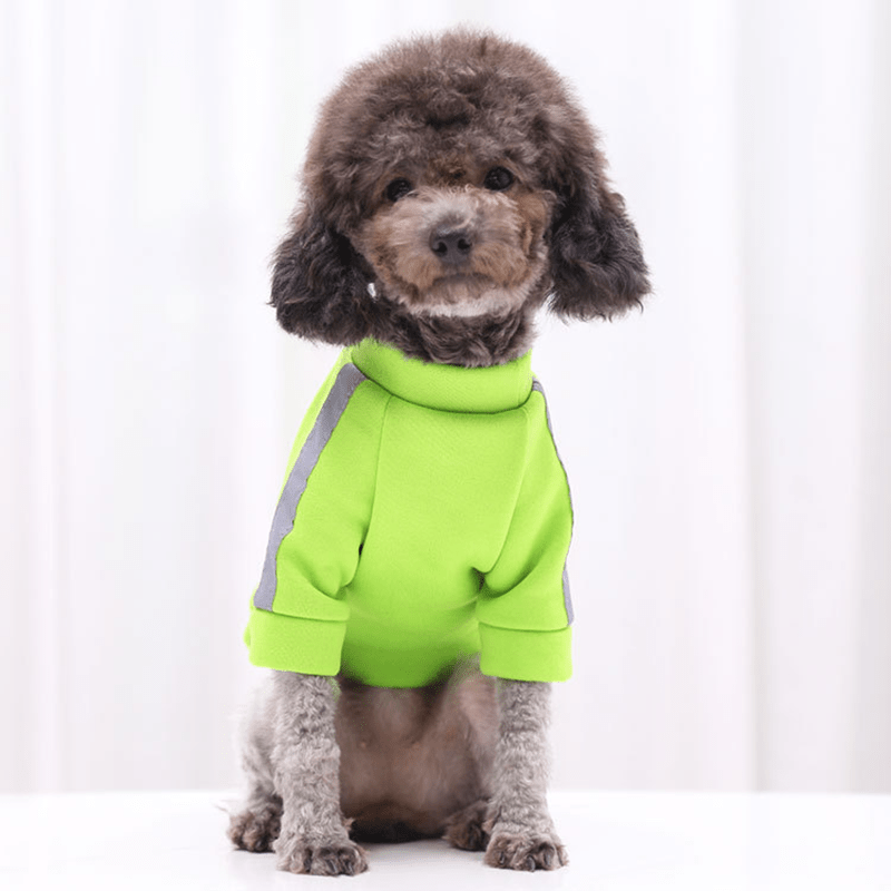 Reflective Sweatshirt For Dog Cat Safety Pet Clothing Supplies Winter ...
