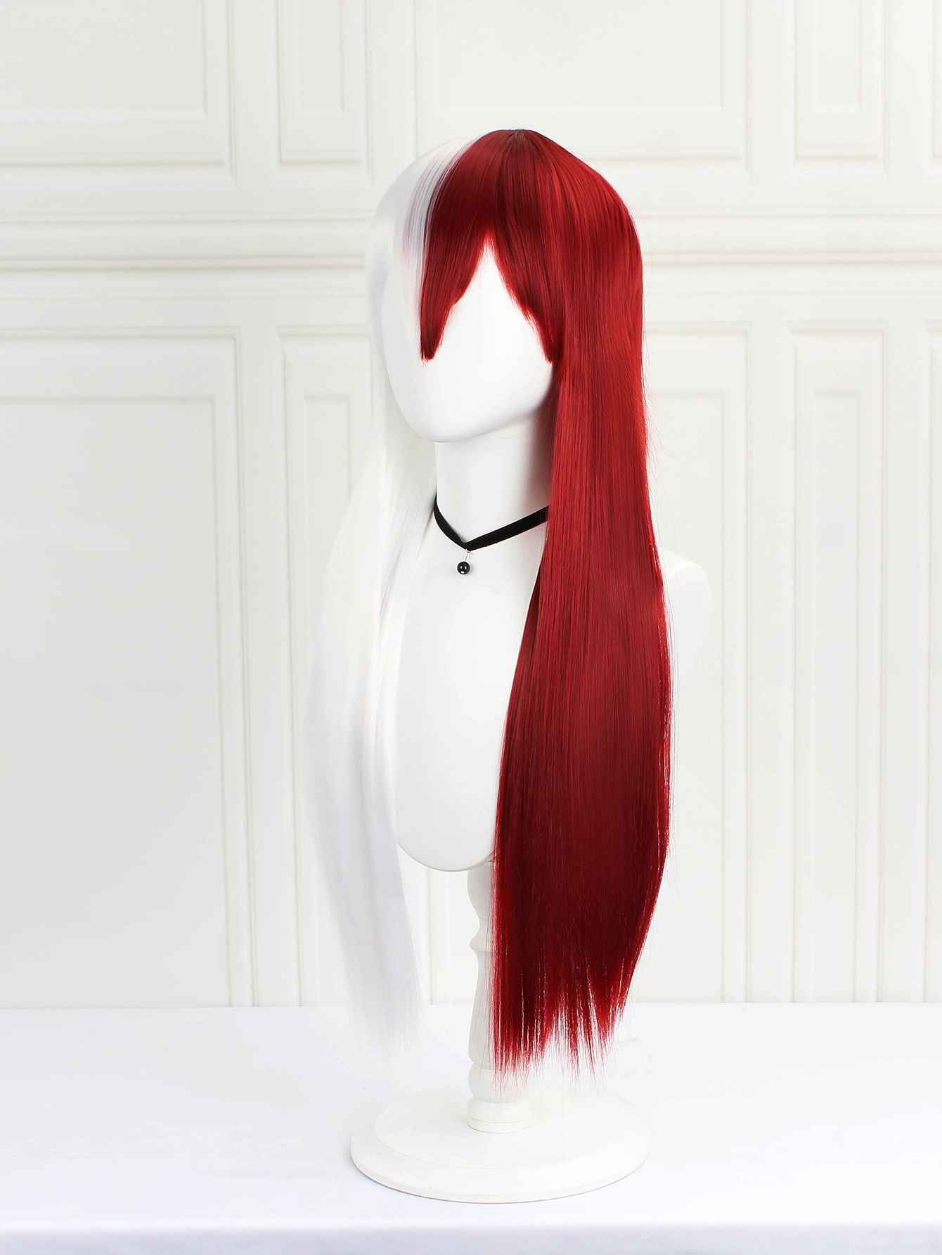 Cosplay Wigs Long Red White Hair Wigs Women Girls Synthetic - Temu New ...