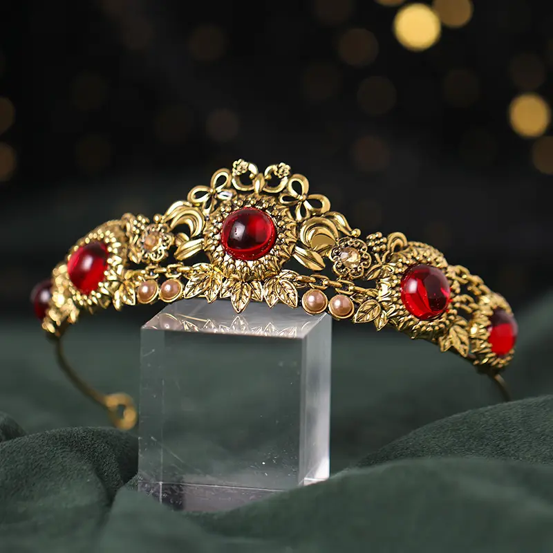 Vintage Tiaras Crowns Silvery Rhinestone Temu