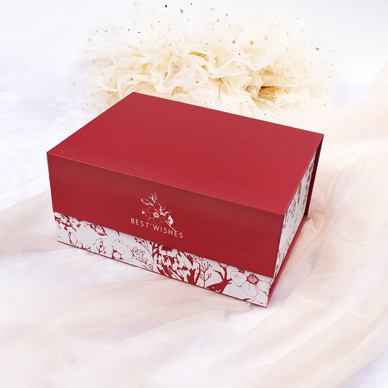 2pcs Folding Clamshell Cardboard Box Retro Pattern Creative Birthday ...