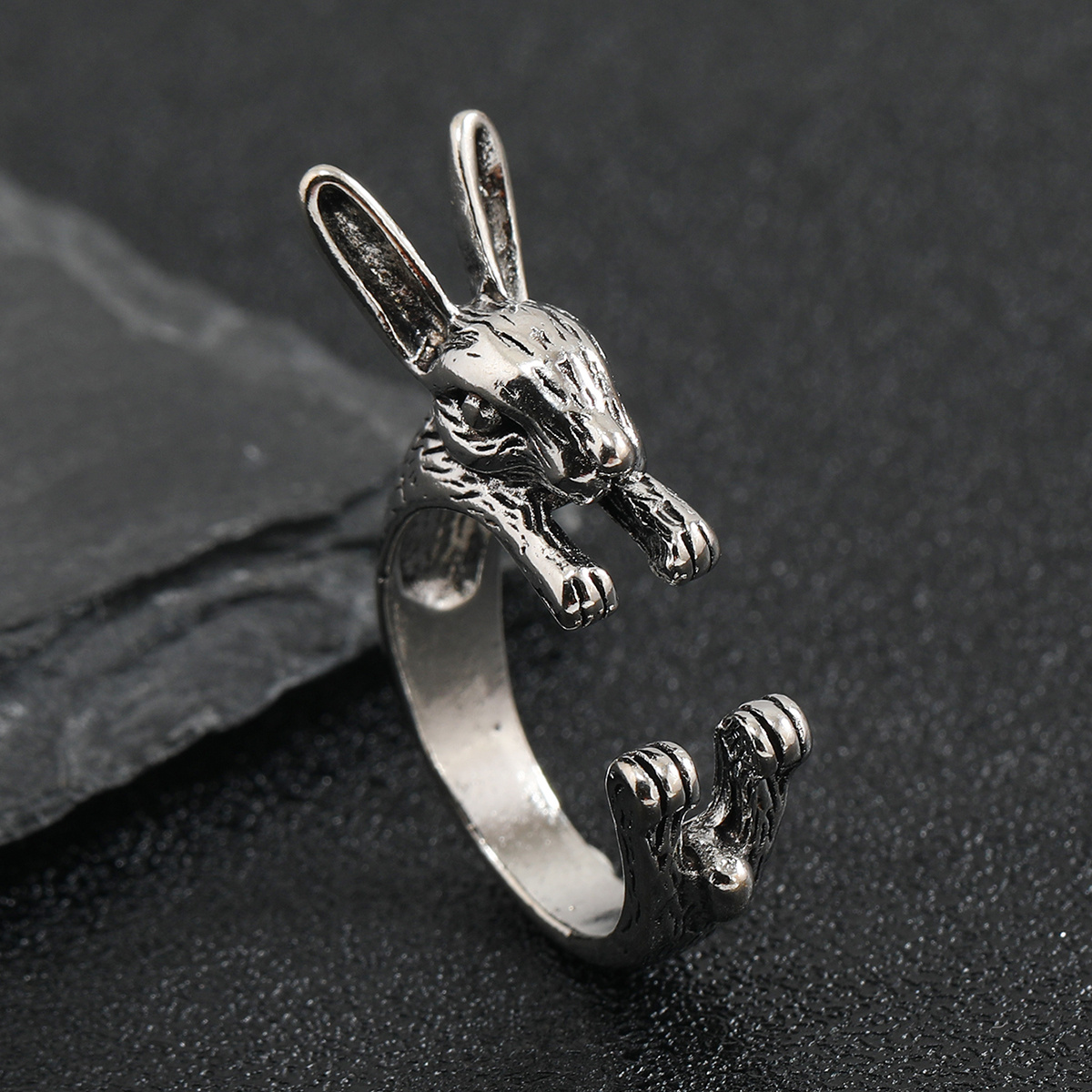 Men's Rabbit Alloy Ring - Temu New Zealand