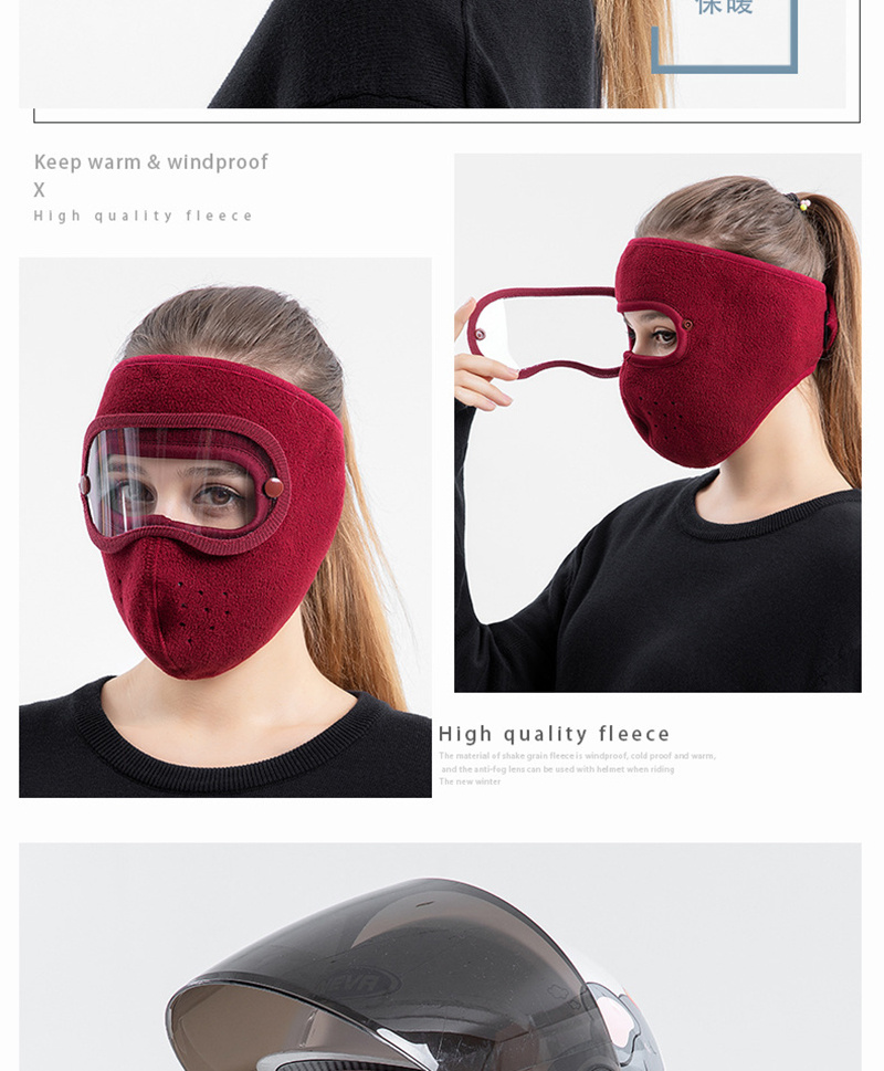 Face Warm Mask Winter Ski Breathable Masks Fleece - Temu New Zealand