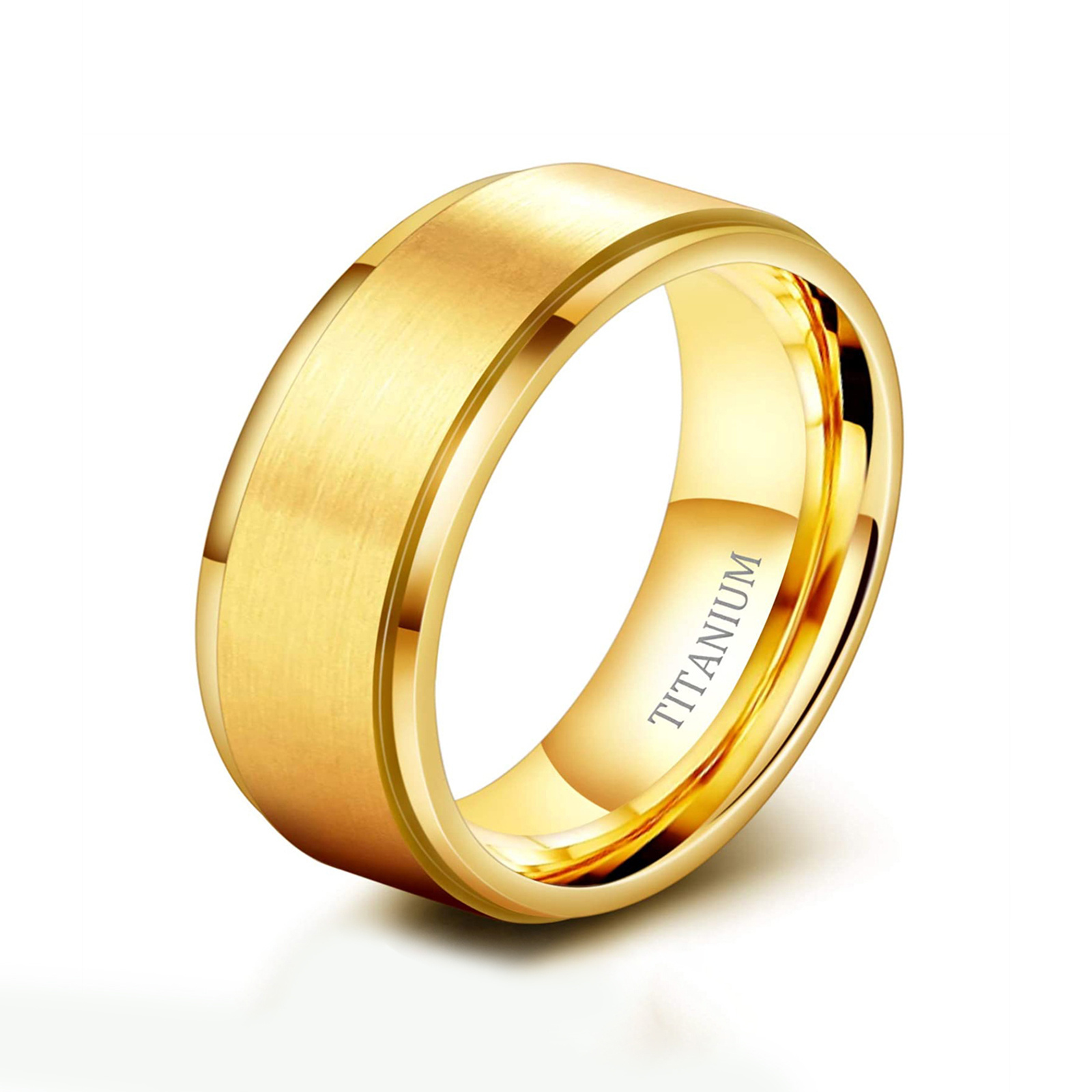 1pc 8MM gepersonaliseerde aanpasbare titanium ring met uw - Temu Belgium