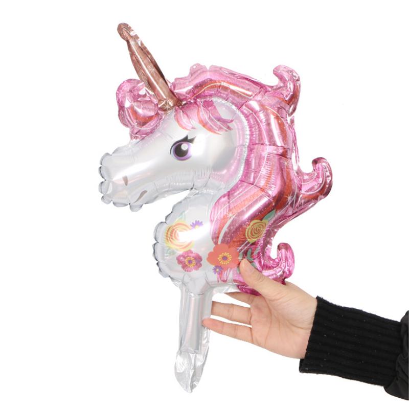 Cartoon Color Horse Aluminum Film Balloon, Mini Trumpet Pony Unicorn ...