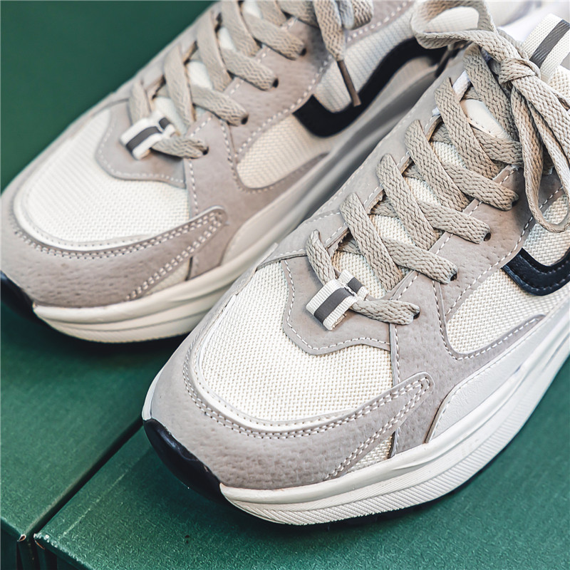 Men's Fashion Mesh Color Block Breathable Shock Absorption Running ...