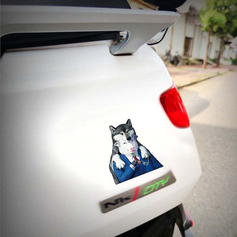 Car Bumper Reflective Stickers In Wolf Skin Sheep - Temu United